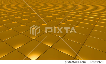 3D abstract gold pattern square - Stock Illustration [17849920] - PIXTA