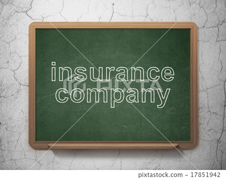 Insurance concept: Insurance Company on chalkboard - Stock Illustration ...