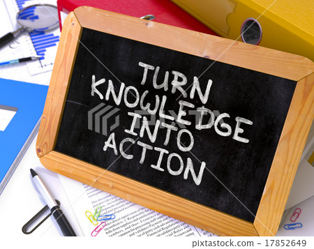Turn Knowledge into Action Concept Hand Drawn on - Stock Illustration ...
