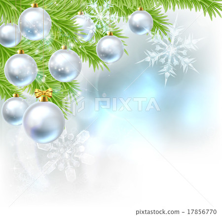 Christmas Tree Baubles Background-插圖素材 [17856770] - PIXTA圖庫