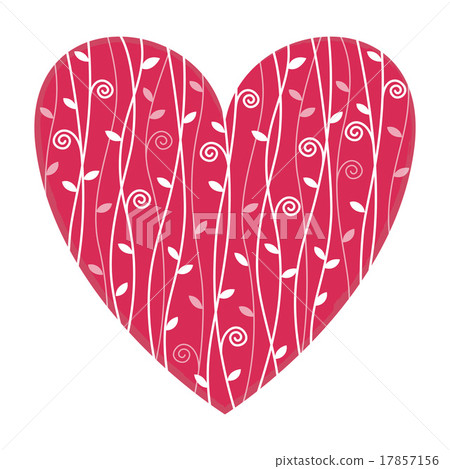 Valentine's Heart with Vine Style - Stock Illustration [17857156] - PIXTA