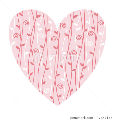 Valentine's Heart with Vine Style - Stock Illustration [17857157] - PIXTA