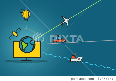 Abstract transportation scheme - Stock Illustration [17865475] - PIXTA