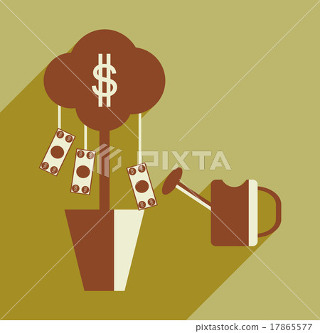 Flat design modern vector illustration icon Money - Stock Illustration ...
