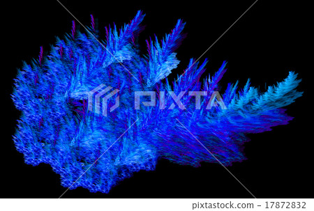 Frosty pattern fractal dynamic asymmetric. Fractal - Stock Illustration ...