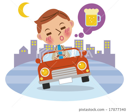 Drunk driving image (with background) - Stock Illustration [17877340 ...