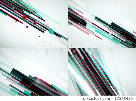 Set of straight lines design abstract backgrounds - Stock Illustration ...