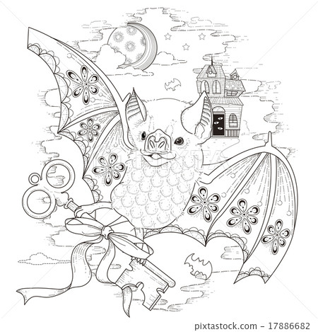 bat, castle, drawing - Stock Illustration [17886682] - PIXTA