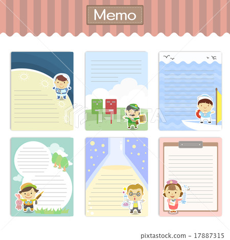 character, design, memo - Stock Illustration [17887315] - PIXTA