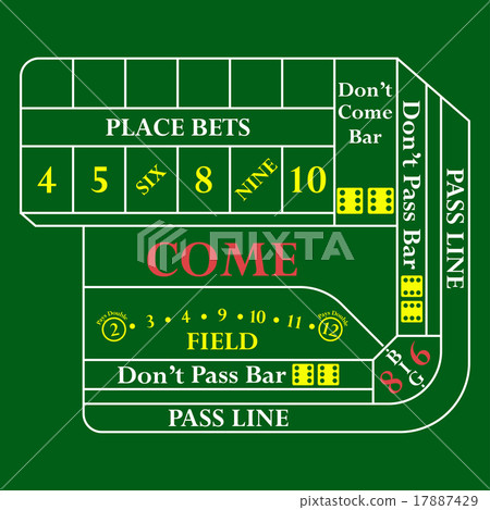 Craps Table Icon - Stock Illustration [17887429] - PIXTA