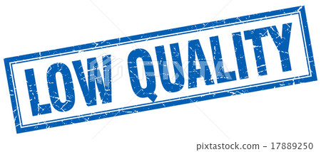 low quality blue square grunge stamp on white - Stock Illustration ...