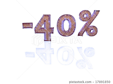 Inscription minus 40 percent - Stock Illustration [17891850] - PIXTA