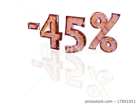 Inscription minus 45 percent - Stock Illustration [17891851] - PIXTA
