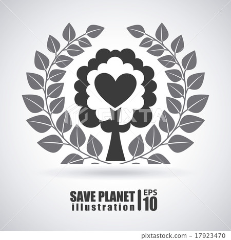 tree design over gray background vector... - Stock Illustration ...