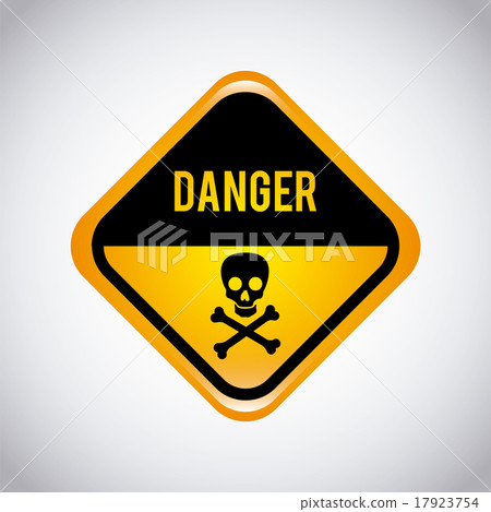 caution label over gray background vector... - Stock Illustration ...