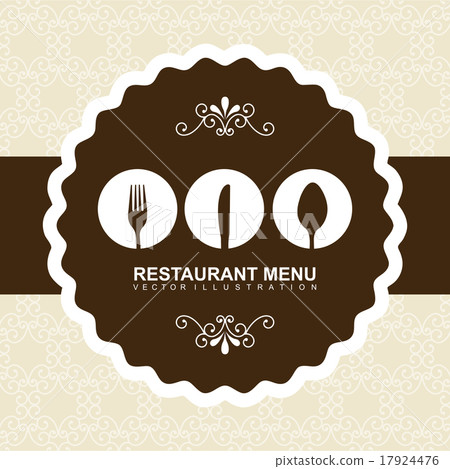 menu design over pink background vector... - Stock Illustration ...