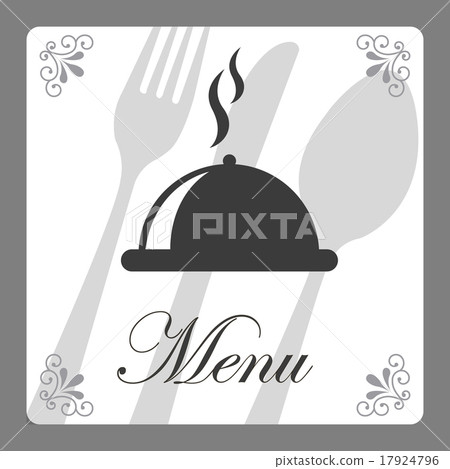 menu design over white background vector... - Stock Illustration ...