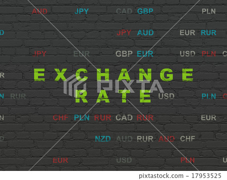 Currency concept: Exchange Rate on wall background - Stock Illustration ...