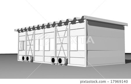 Temporary housing 3 - Stock Illustration [17969140] - PIXTA