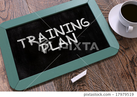 Hand Drawn Training Plan Concept on Chalkboard. - Stock Illustration ...
