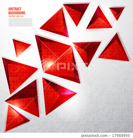 Vector squares. Abstract background red - Stock Illustration [17988950 ...