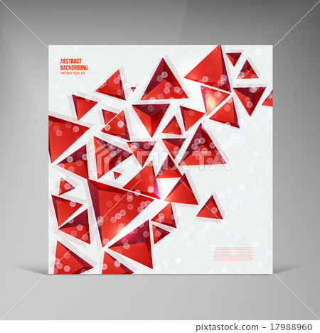 Vector squares. Abstract background red - Stock Illustration [17988960 ...