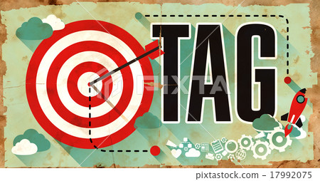 Business Concept. Tag Word on Grunge Poster. - Stock Illustration ...