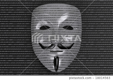 Anonymous mask, cyber criminal concept - Stock Illustration [18014563 ...