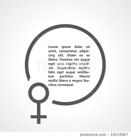 female sign and wide circle - Stock Illustration [18018067] - PIXTA