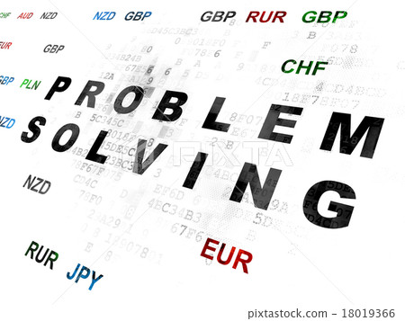 Finance concept: Problem Solving on Digital - Stock Illustration ...