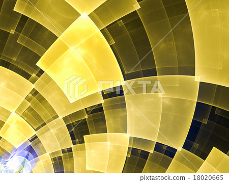 Abstract composition with circular checkered - Stock Illustration ...