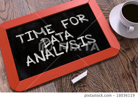 Handwritten Time for Data Analysis on a Chalkboard - Stock Illustration ...