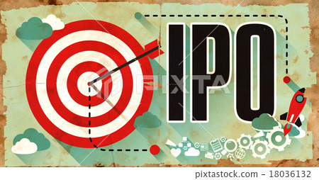 IPO. Poster in Flat Design. Business Concept. - Stock Illustration ...