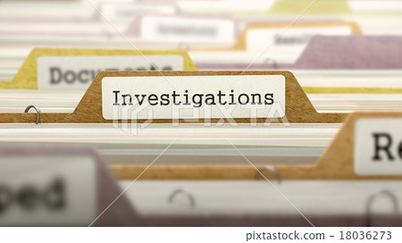 Investigations Concept on Folder Register. - Stock Illustration ...