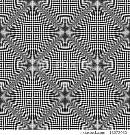 Seamless checked pattern. 3D optical illusion. - Stock Illustration ...