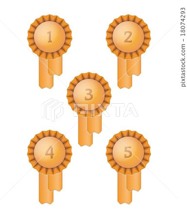 five award ribbons - Stock Illustration [18074293] - PIXTA
