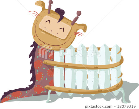 Cute illustration of a monster hugging a radiator - Stock Illustration ...