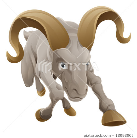 Charging Ram - Stock Illustration [18098005] - PIXTA