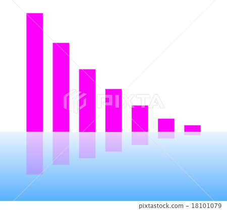 Descending bar chart - Stock Illustration [18101079] - PIXTA