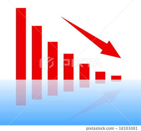 Descending bar chart - Stock Illustration [18101081] - PIXTA