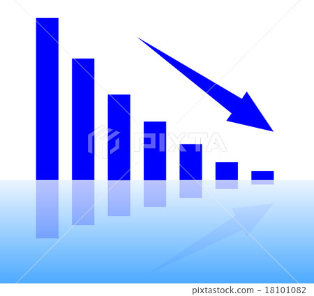 Descending bar chart - Stock Illustration [18101082] - PIXTA