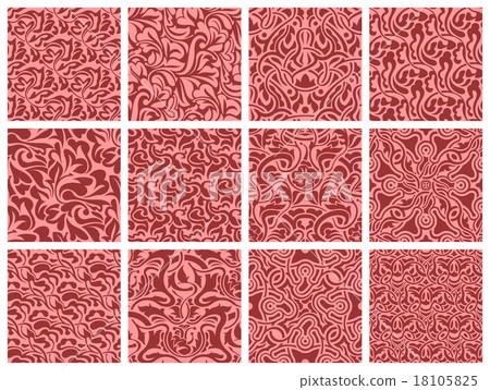 Seamless pattern collection - Stock Illustration [18105825] - PIXTA