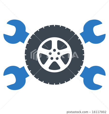 Tire Service Icon - Stock Illustration [18117802] - PIXTA