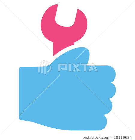 Service Hand Icon - Stock Illustration [18119624] - PIXTA