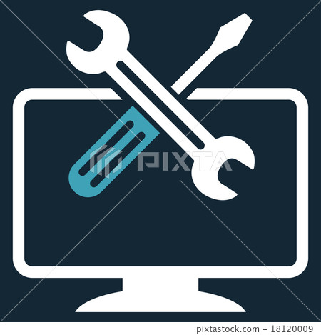 Computer Tools Icon - Stock Illustration [18120009] - PIXTA