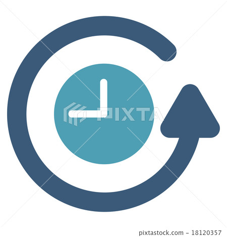 Restore Clock Icon - Stock Illustration [18120357] - PIXTA
