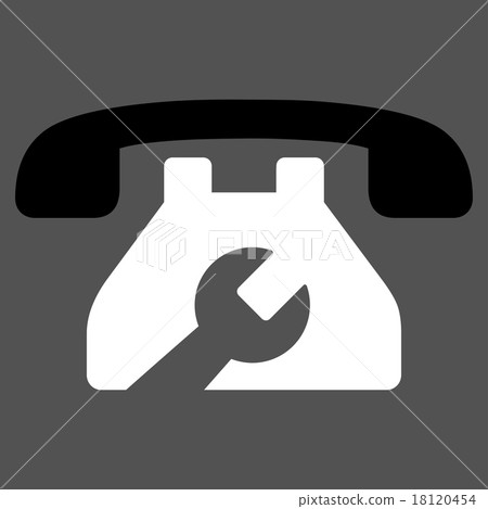 Service Phone Icon - Stock Illustration [18120454] - PIXTA