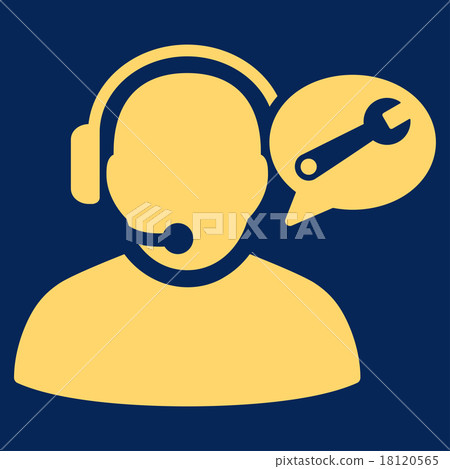 Operator Service Message Icon - Stock Illustration [18120565] - PIXTA