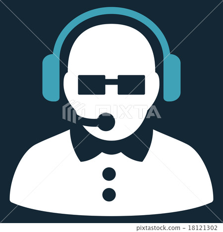 Female Operator Icon - Stock Illustration [18121302] - PIXTA