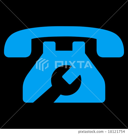 Service Phone Icon - Stock Illustration [18121754] - PIXTA